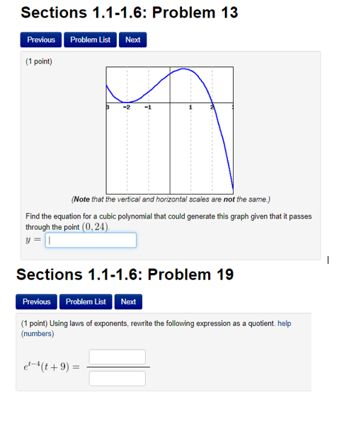 Solved 13) Find the equation for a cubic polynomial that | Chegg.com