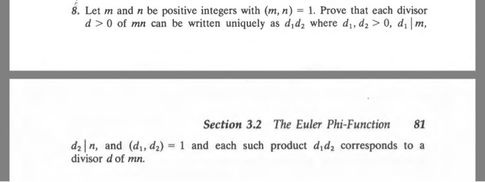 Solved 8. Let m and n be positive integers with (m, n) 1. | Chegg.com