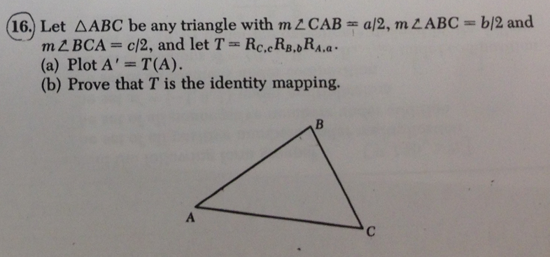 Let triangle ABC be any triangle with m angle CAB = | Chegg.com