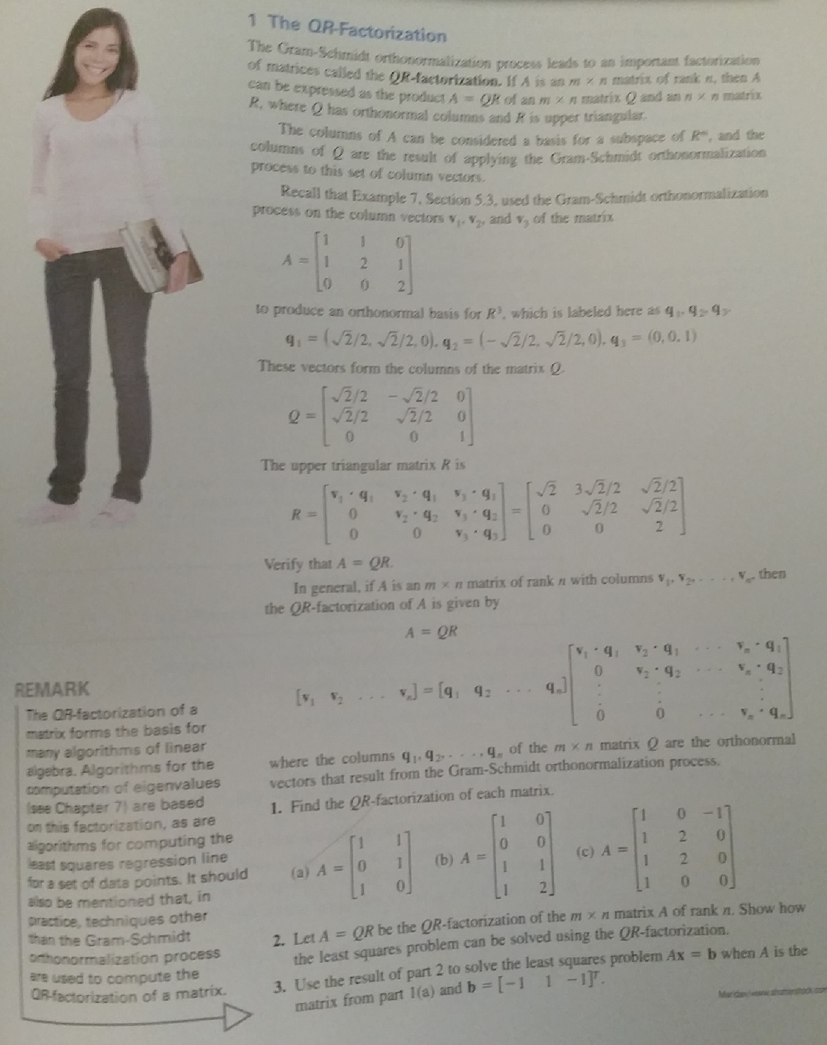 The Qr Factorization The Gram Schmidt
