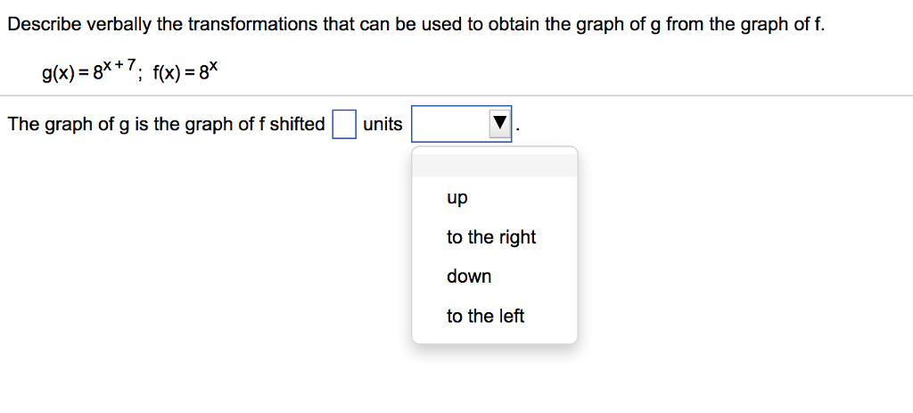Solved Describe verbally the transformations that can be | Chegg.com