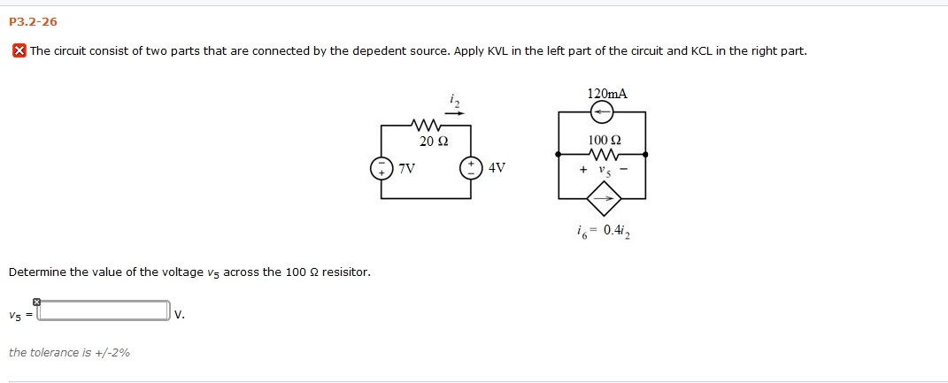 Solved The circuit consist of two parts that are connected | Chegg.com