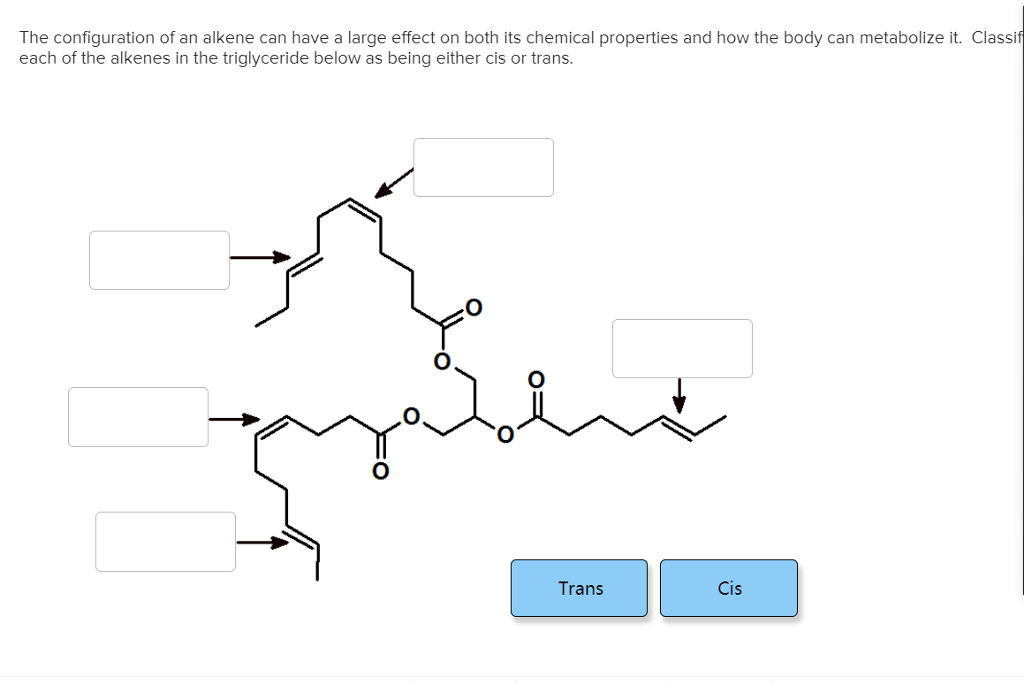 Solved The configuration of an alkene can have a large | Chegg.com
