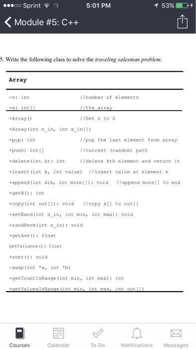 Solved Write the class and the main to test the class in C++ | Chegg.com