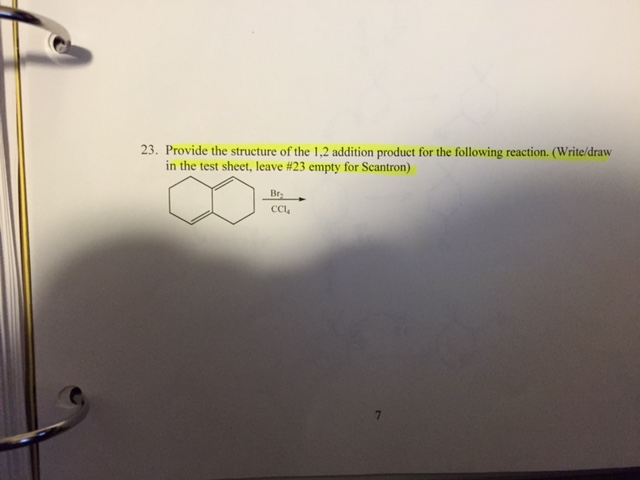 Solved Provide the structure of the 1,2 addition product for | Chegg.com
