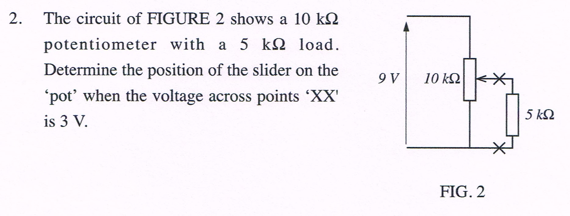 Solved The circuit of FIGURE 2 shows a 10 kOhm. | Chegg.com