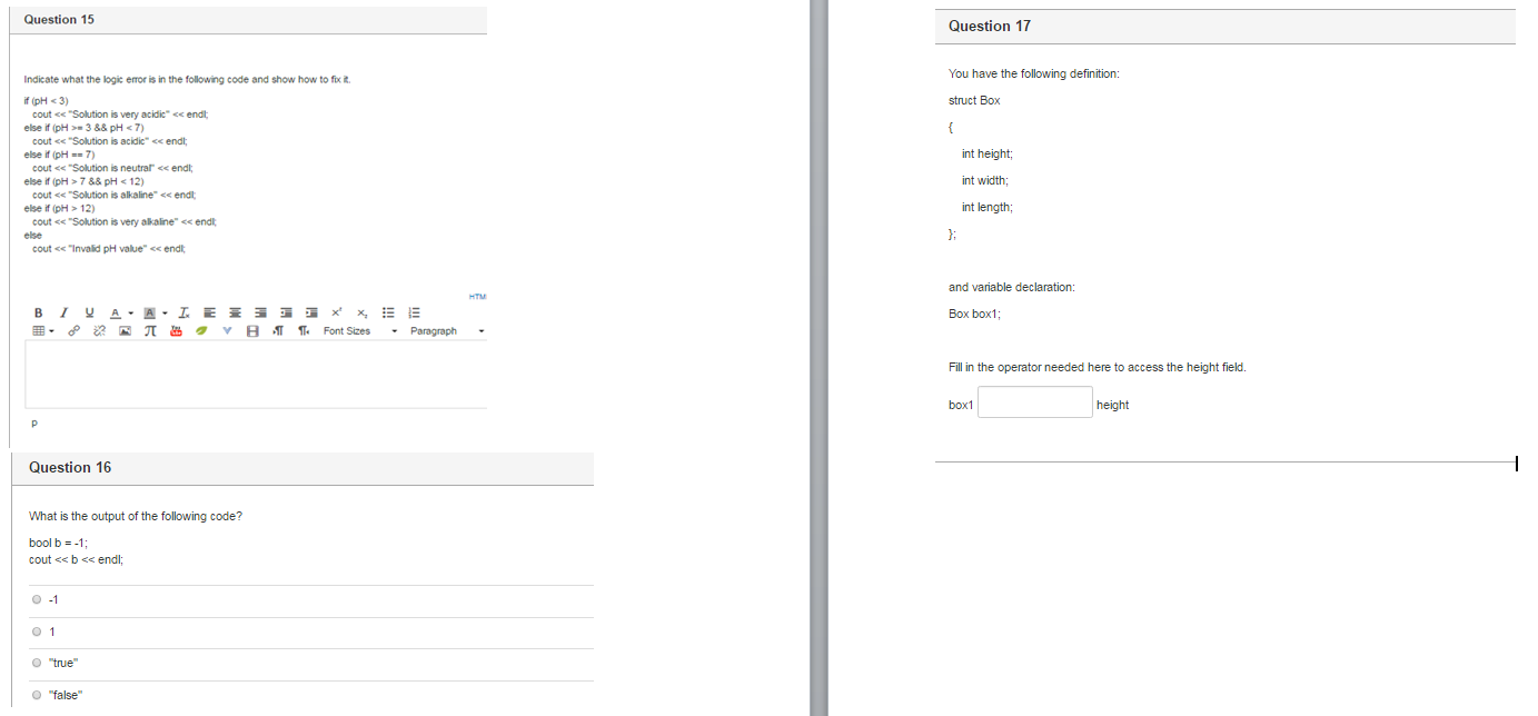Solved Indicate what the logic error is in the following | Chegg.com