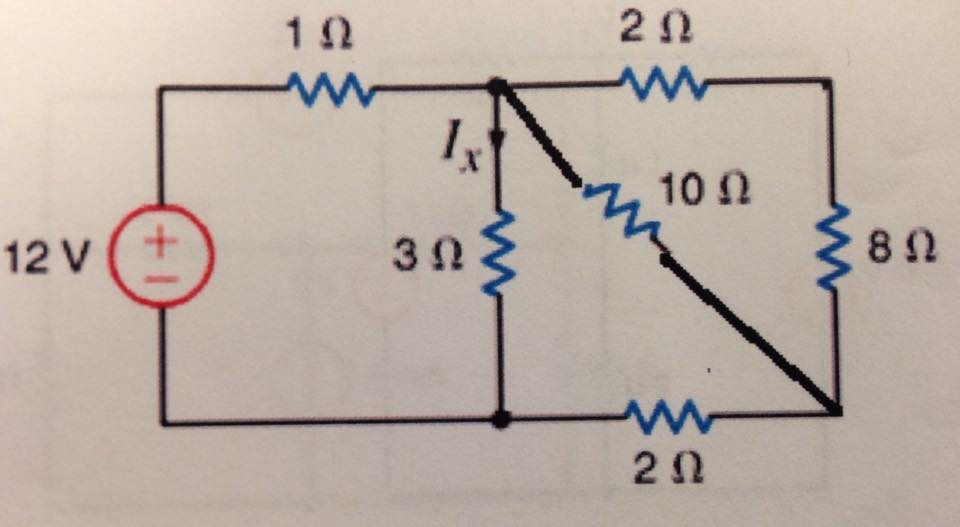 Solved Determine the current Ix for the circuit. | Chegg.com