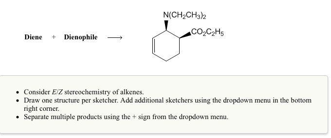 Solved Draw structural formulas for the diene and dienophile | Chegg.com