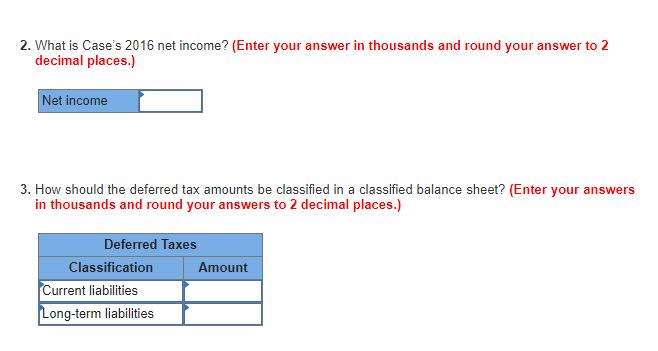 Solved Exercise 16-26 Multiple differences; multiple tax | Chegg.com