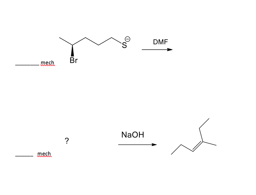 Solved DMF _mech Br NaOH mech | Chegg.com