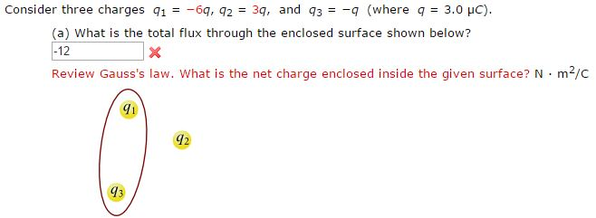 Solved Consider three charges q1 = -6q, q2 = 3q, and q3 = -q | Chegg.com Solved Consider three charges q1 = -6q, q2 = 3q, and q3 = -q | Chegg.com