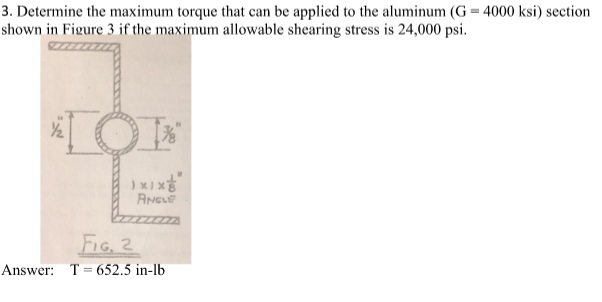 Solved 3. Determine the maximum torque that can be applied | Chegg.com