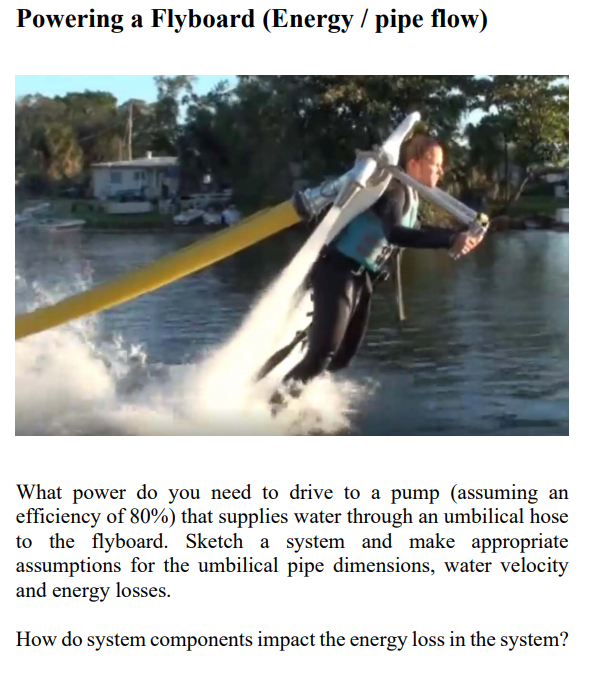 Solved What power do you need to drive to a pump (assuming | Chegg.com