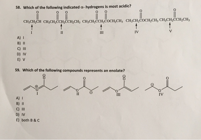 Solved Which of the following indicate alpha hydrogens is | Chegg.com