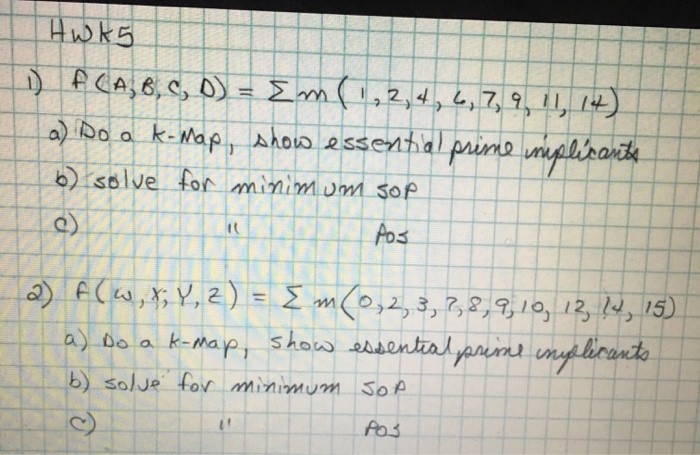 Solved f(A, B, C, D)= sigma m(1,2,4,6,7,9,11,14) D_0 a | Chegg.com