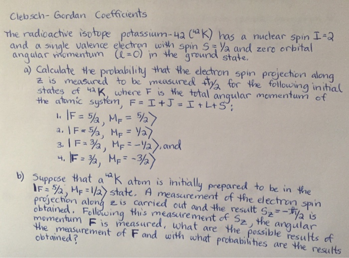 Solved The radioactive isotope potassium-42 (^42 K) has a | Chegg.com