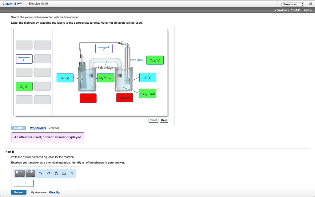 Solved Sketch the voltaic cell represented with the line | Chegg.com