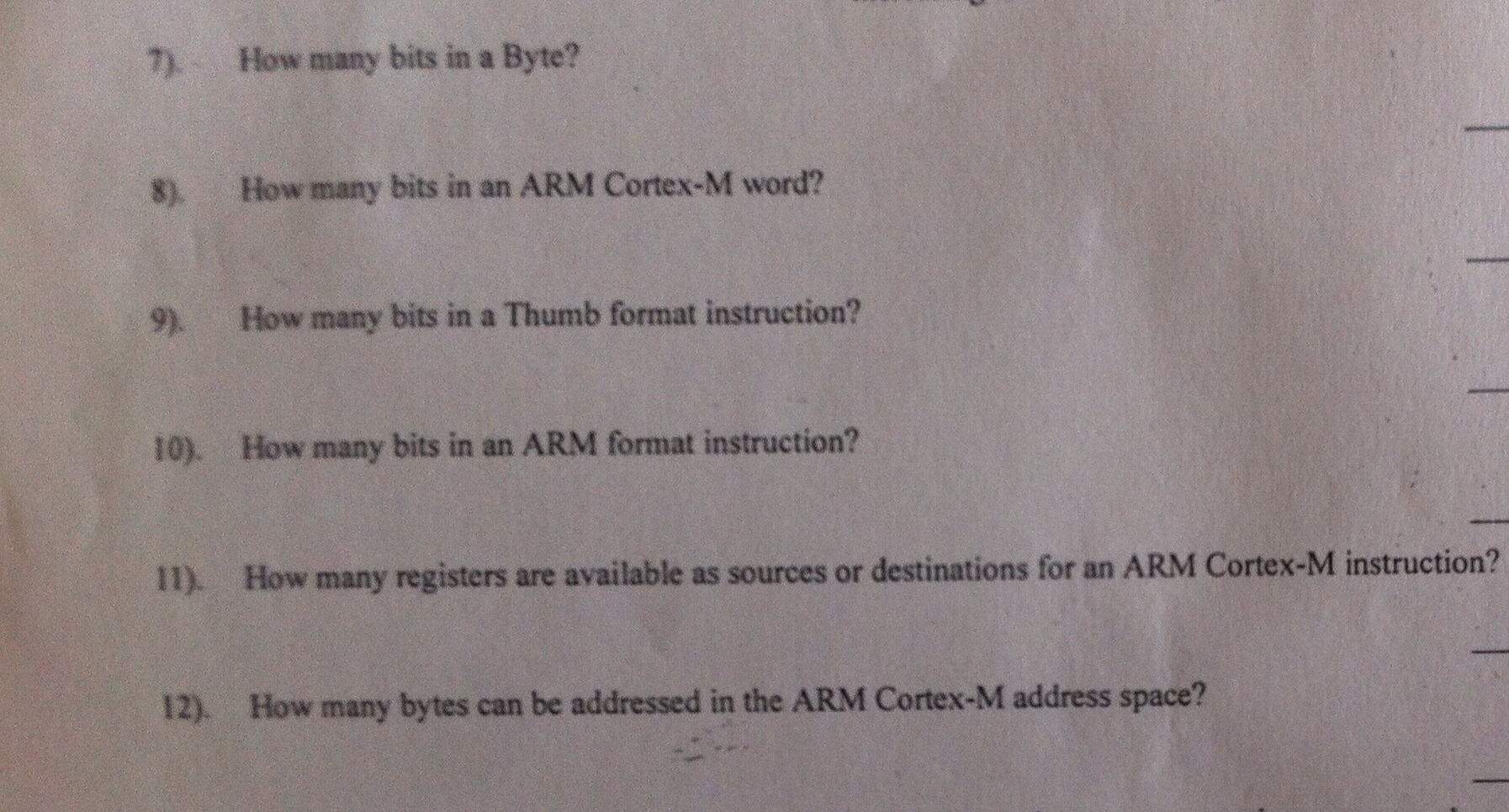 Solved How mmy bits a Byte? it How many bits in an ARM | Chegg.com