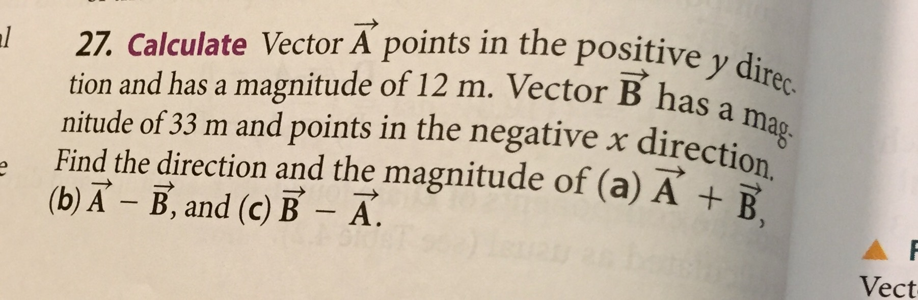 Solved calculate vector A points in the positive y direction | Chegg.com