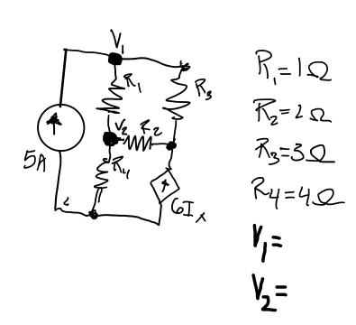 find the missing values for voltage and current in | Chegg.com