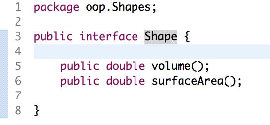 Solved 1 package oop.Shapes; 2 3 public class ShapeHandler 4 | Chegg.com
