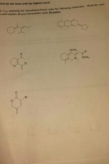 Solved Calculate lambda max applying the Woodward-Fieser | Chegg.com