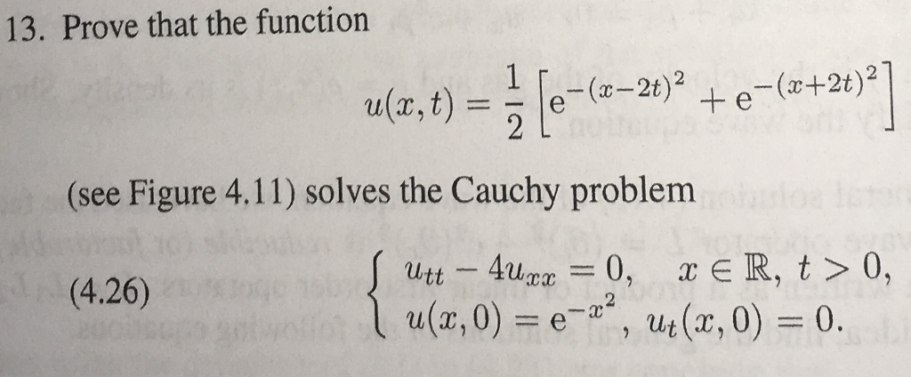 Solved 13. Prove that the function e-(x-2t)2e-(a+2t)2 (see | Chegg.com