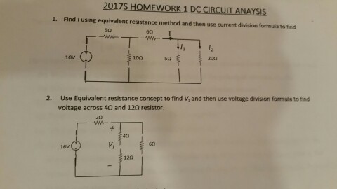 Solved Find I using equivalent resistance method and then | Chegg.com