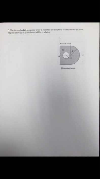 Solved Use the method of composite areas to calculate the | Chegg.com