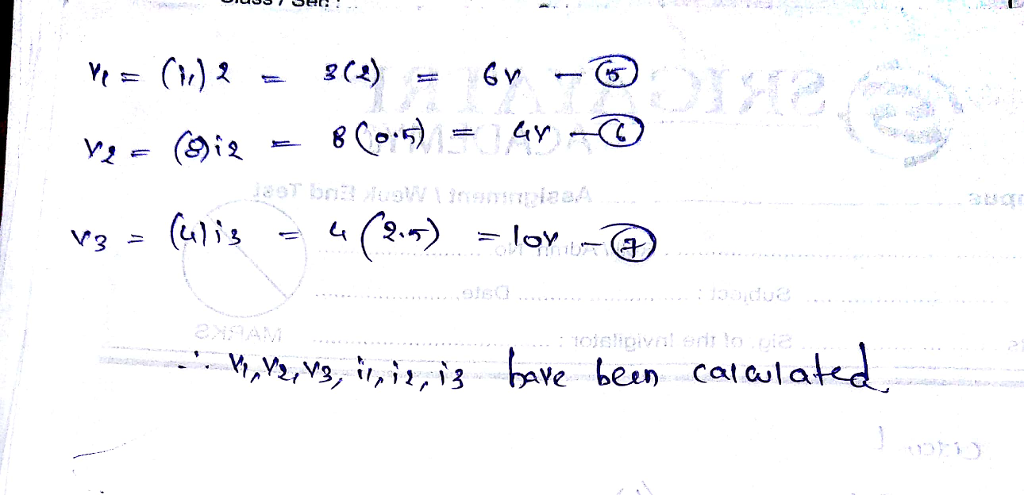 (Solved Homework): Using KCL, KVL, and Ohm's law, find the currents and ... (Solved Homework): Using KCL, KVL, and Ohm's law, find the currents and ...