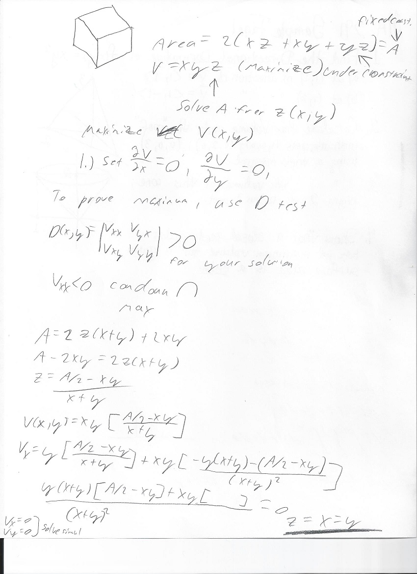 Solved Show that a closed rectangular box of minimum surface | Chegg.com