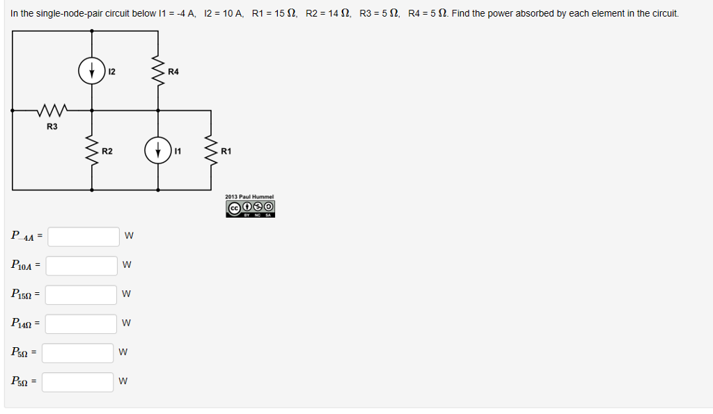 Solved In The Single Node Pair Circuit Below 11 4 A 12