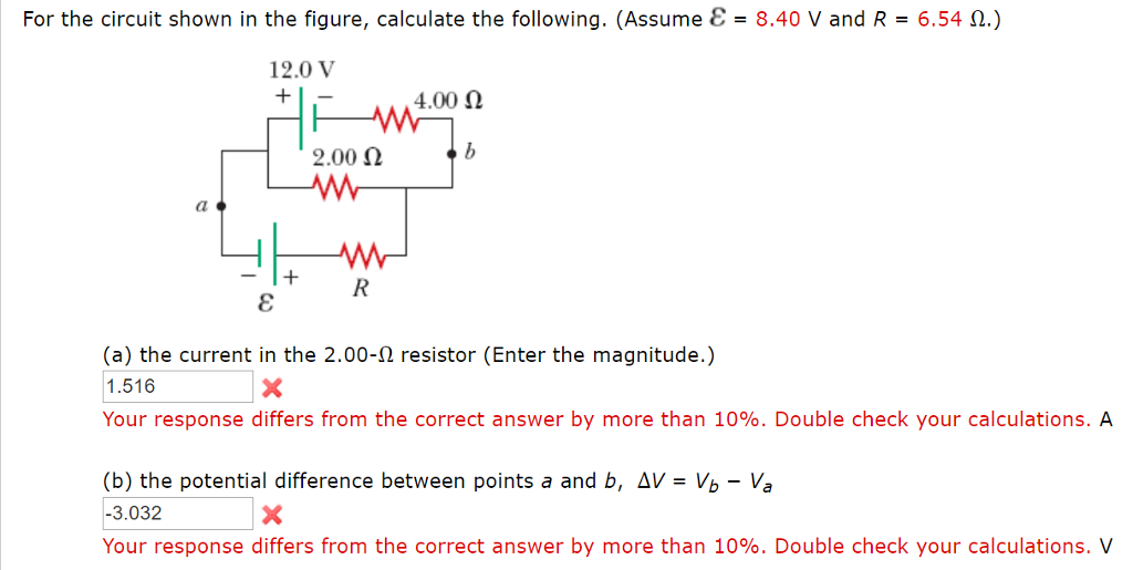 Solved For the circuit shown in the figure, calculate the | Chegg.com