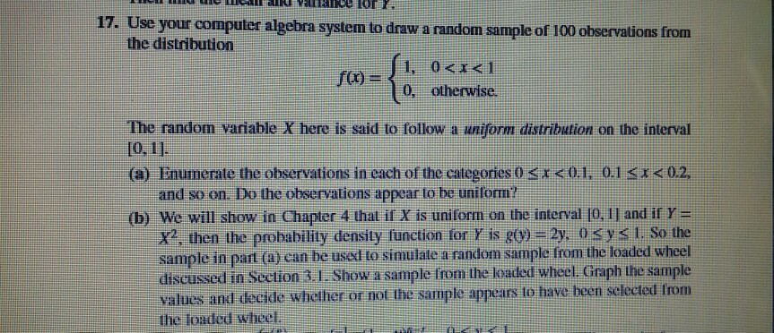 Solved Use your computer algebra system to draw a random | Chegg.com