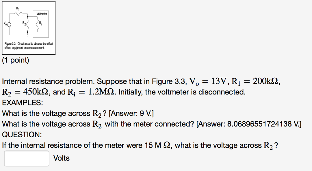 Solved Voltmeter Figure 33 Circuit used to observe the | Chegg.com