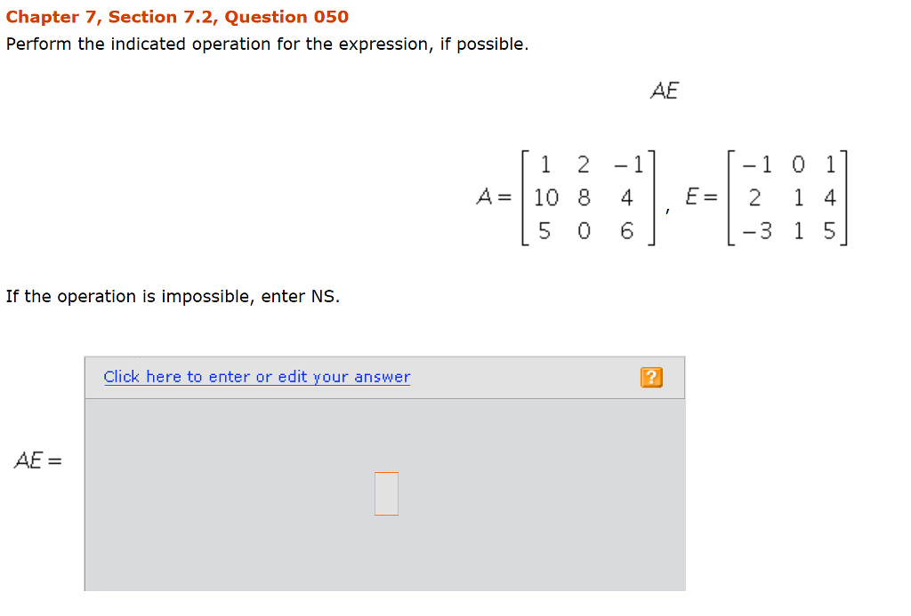 Solved Chapter 7, Section 7.2, Question O50 Perform the | Chegg.com