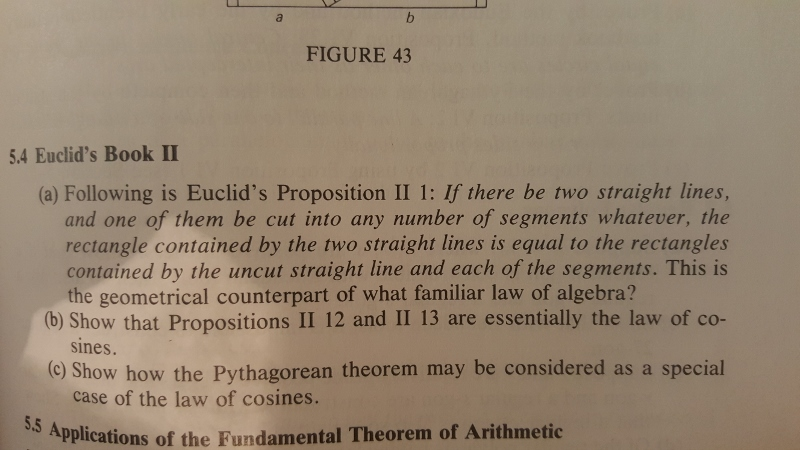 Solved Following is Euclid's Proposition II 1: If there be | Chegg.com