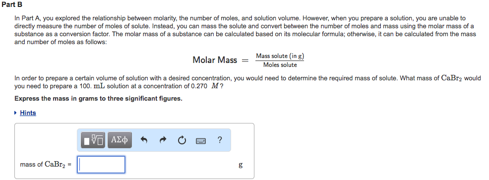 Solved Part B In Part A, you explored the relationship | Chegg.com