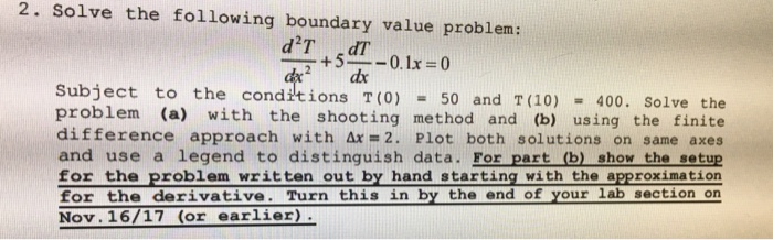 Solved Solve the following boundary value problem: | Chegg.com