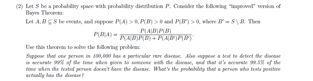 Solved Let S be a probability space with probability | Chegg.com