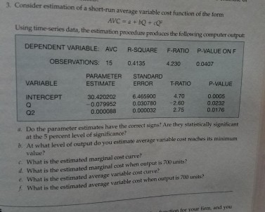 Solved 3. Consider estimation of a short-run average | Chegg.com