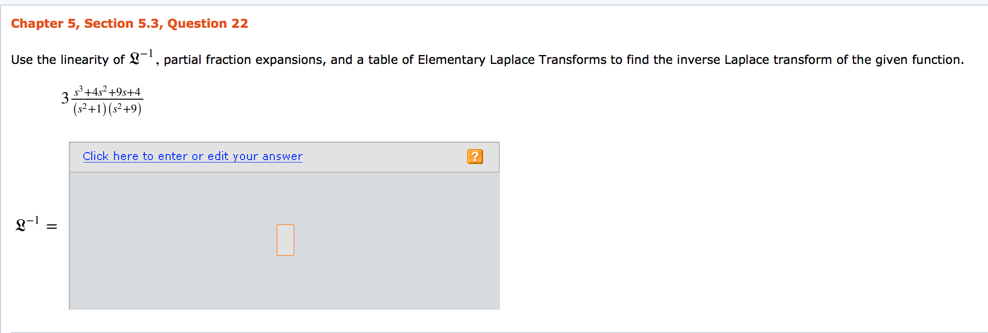 Solved: Use The Linearity Of L^-1 Partial Fraction Expansi... | Chegg.com