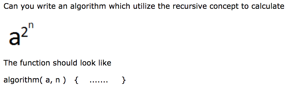 Solved Can you write an algorithm which utilize the | Chegg.com