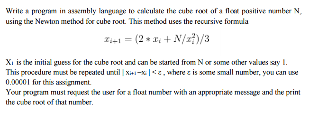 Write A Program In Assembly Language To Calculate The 1930