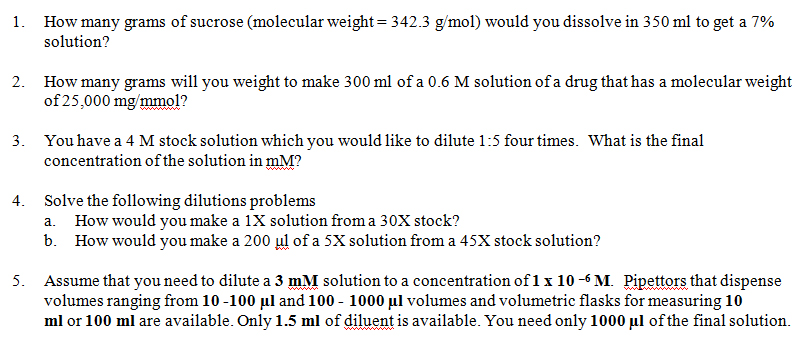 Solved How many grams of sucrose (molecular weight = 342.3 | Chegg.com