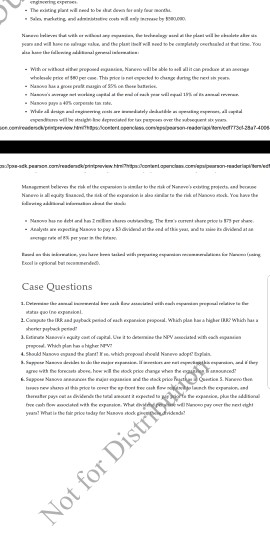 Case Questions | Chegg.com