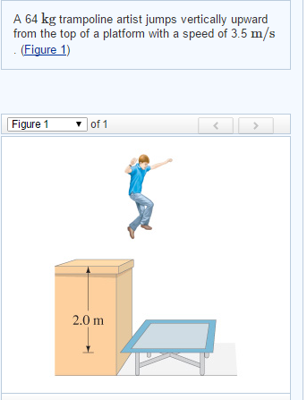 Solved Part B If the trampoline behaves like a spring of | Chegg.com