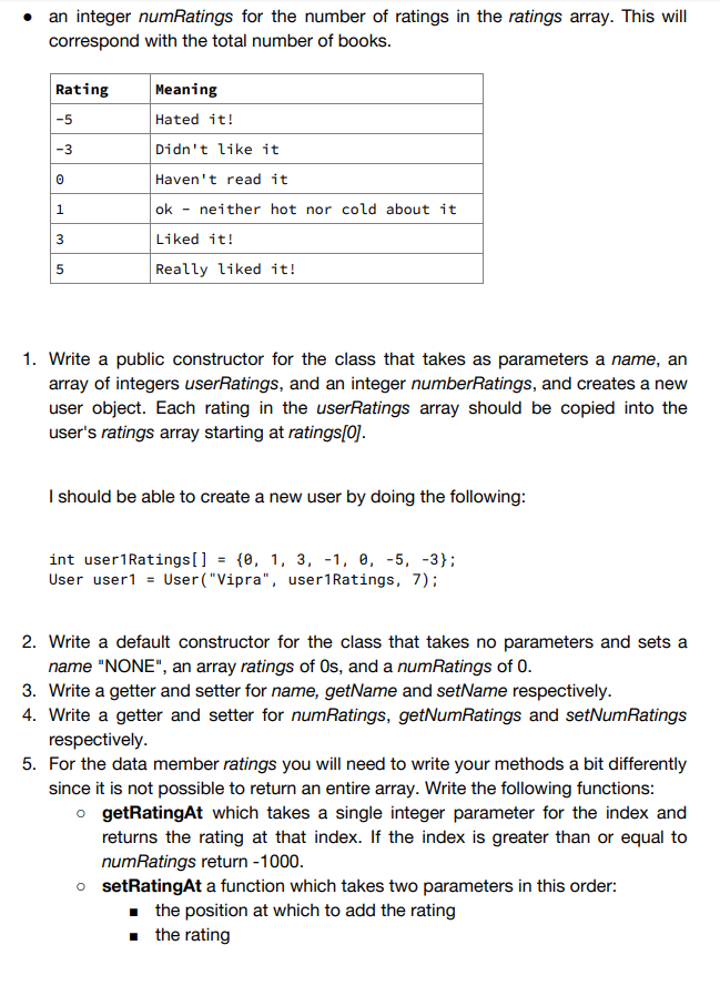 Solved Question 1 - 5 points Write a class Book that has the | Chegg.com
