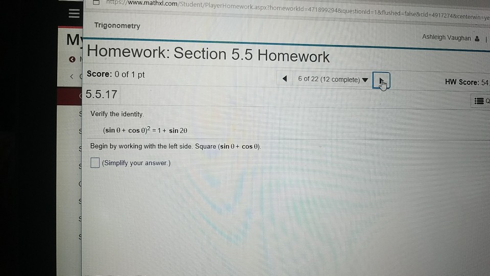 Solved ? tps //www.mathxl.com : student playerHomework | Chegg.com